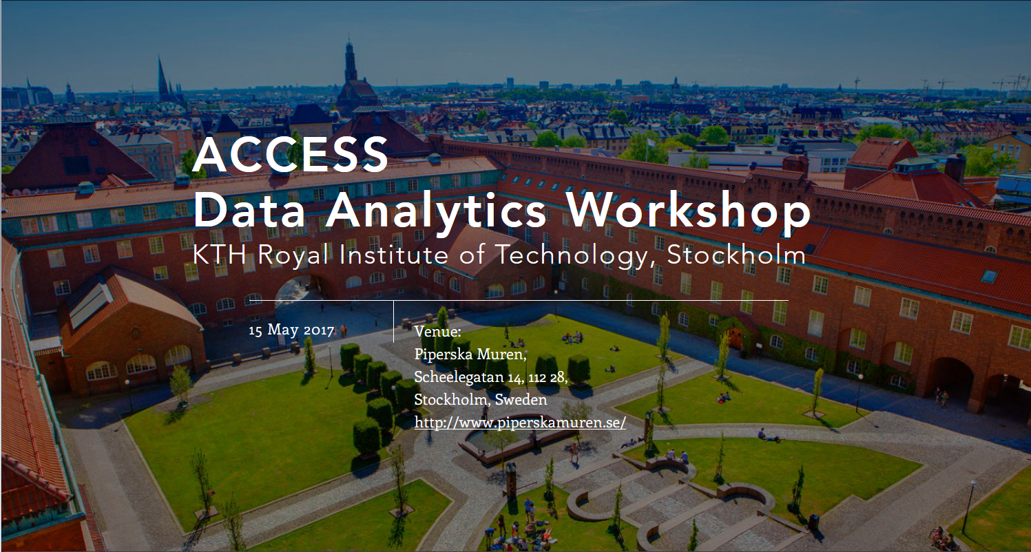 ACCESS Data Analytics Workshop 2017 | KTH